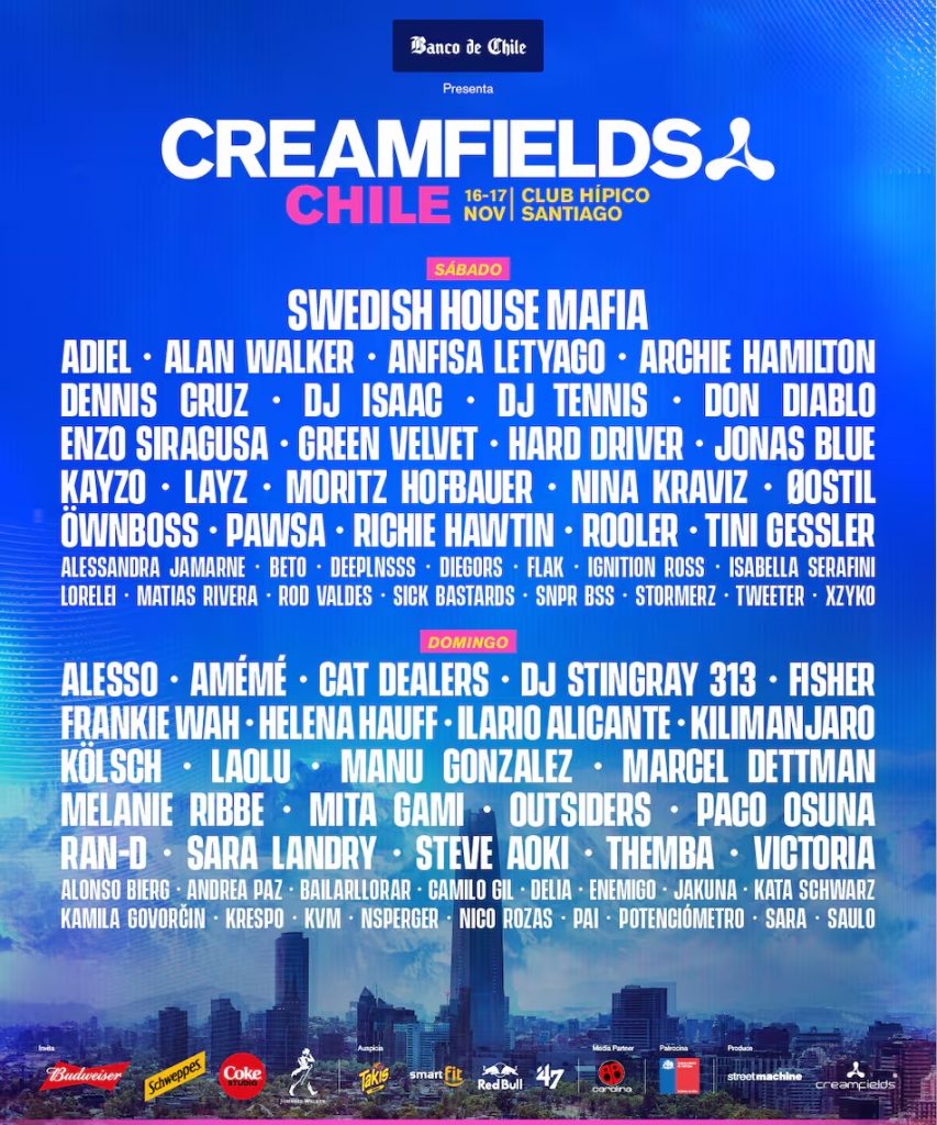 Creamfields 2024: line up de los artistas que se presentarán